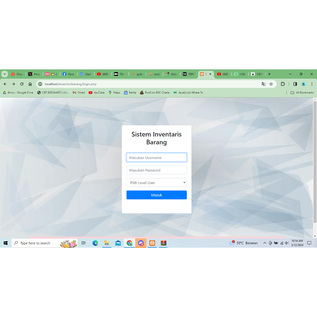 Jual Aplikasi Sistem Inventaris Barang (PHP Native) | Shopee Indonesia