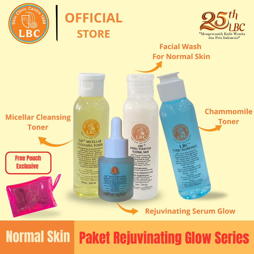 Jual LBC Paket Rejuvinating Glow Series For Normal Skin (FREE POUCH ...