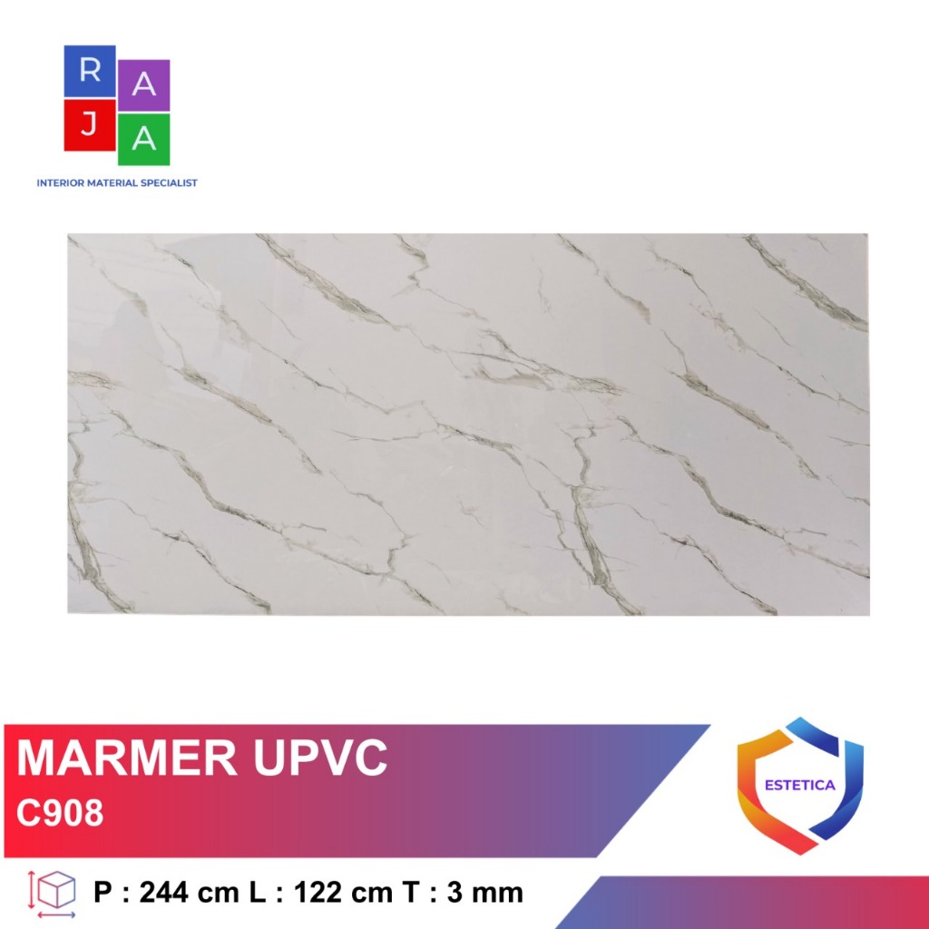 Jual Marmer Panel PVC Dekorasi Dinding Motif Corak Marmer UV Marble ...