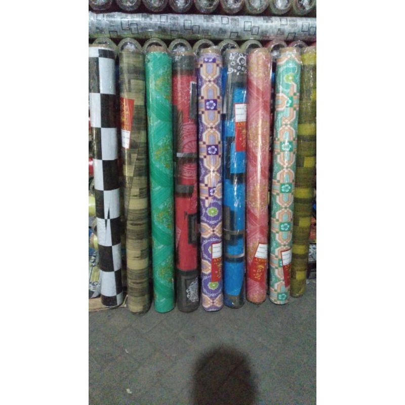 Jual KARPET PLASTIK LANTAI VINYL 1 ROLL (15 meter) / TAPLAK MEJA | Shopee Indonesia