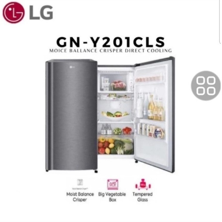 Jual Kulkas LG 1 pintu GN-Y201CLD 169 Liter Garansi RESMI LG | Shopee Indonesia