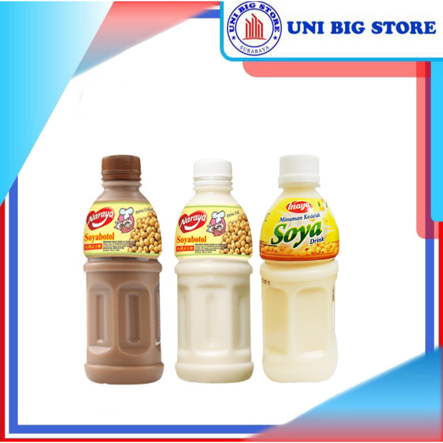 Jual Naraya Soya Botol Original | Cokelat 320 ml Soy Bean Milk Susu ...