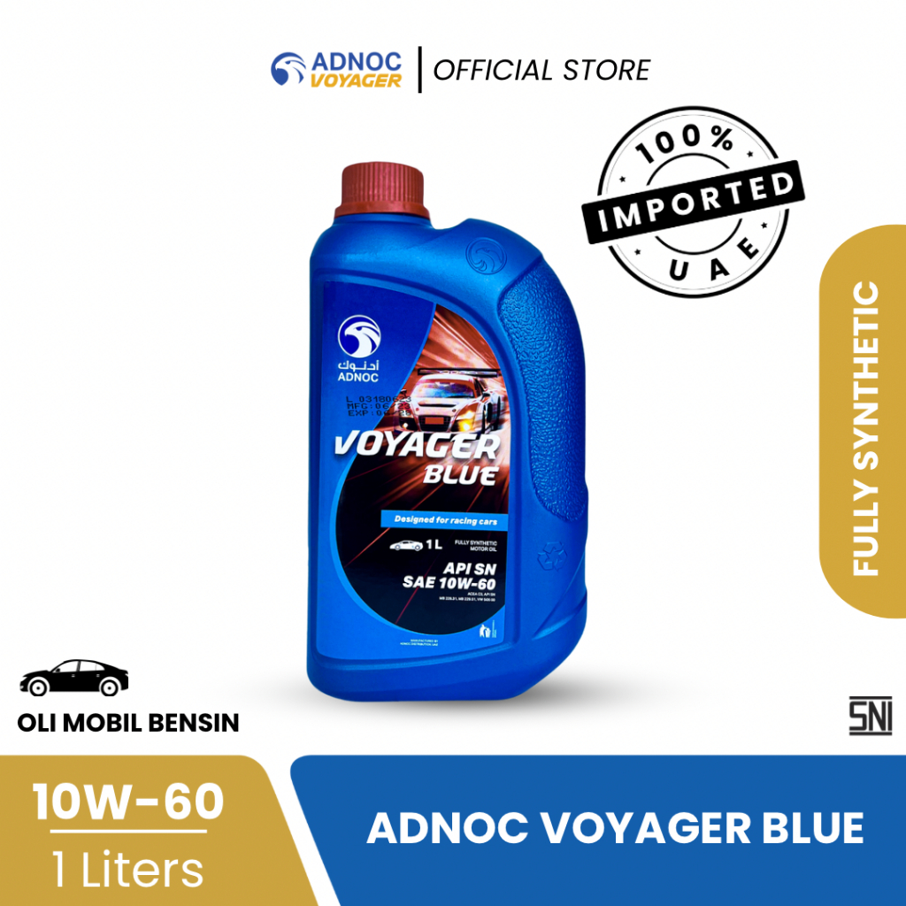 Jual Oli Mobil ADNOC Voyager Blue 10W60 - Design For Racing Cars - 1 ...