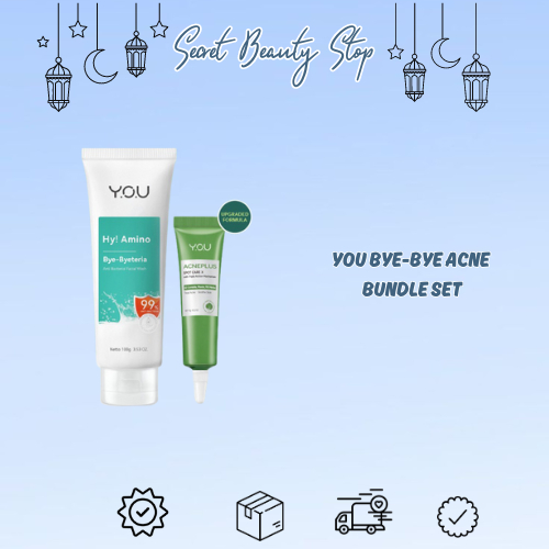 Jual SPECIAL YOU Bye-bye Acne Bundle Set, YOU Hy Amino Bye-byeteria Facial Wash & NEW UPGRADED ...