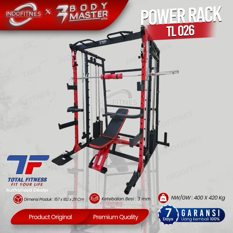 Jual Power Rack Multifungsi TL-026 Original Total Health Gym | Shopee ...