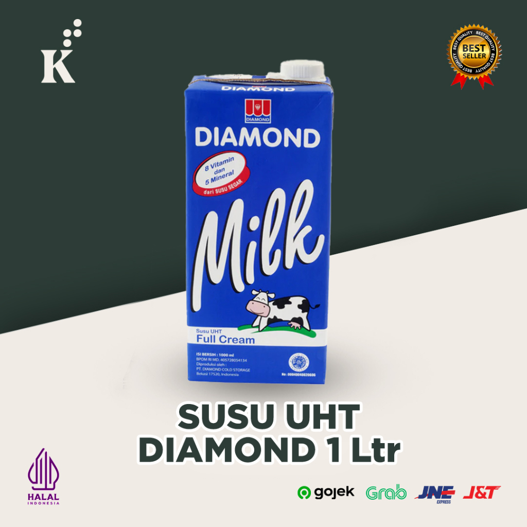 Jual Diamond Milk UHT Full Cream 1 Liter | Shopee Indonesia