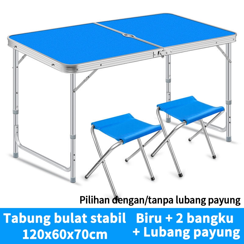 Jual Meja Lipat Portable / Meja Lipat Serbaguna Uk 120x60x50-70cm Model ...