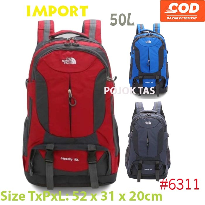 Jual TAS GUNUNG HIKING - TAS RANSEL - 50L - TAS PUNGGUNG - TAS CARRIER ...