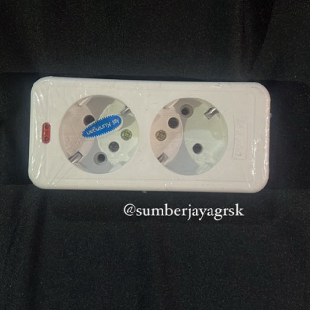 Jual Stop Kontak Arde Lampu / Socket Kontak Arde Lampu 2 Lubang TA-9902 ...
