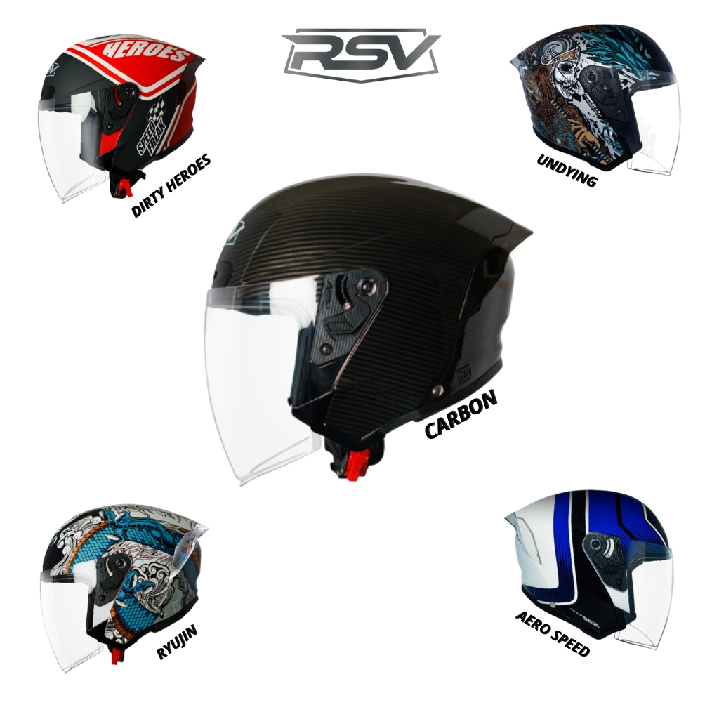 Jual HELM RSV ALL NEW WINDTAIL / HELM HALF FACE RSV / RSV HELMET ...