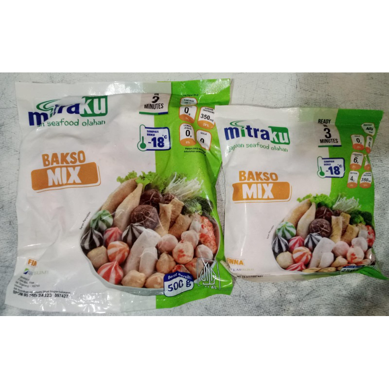 Jual Mitraku Bakso mix Steamboat 250gr dan 500gr Suki Frozen food ...