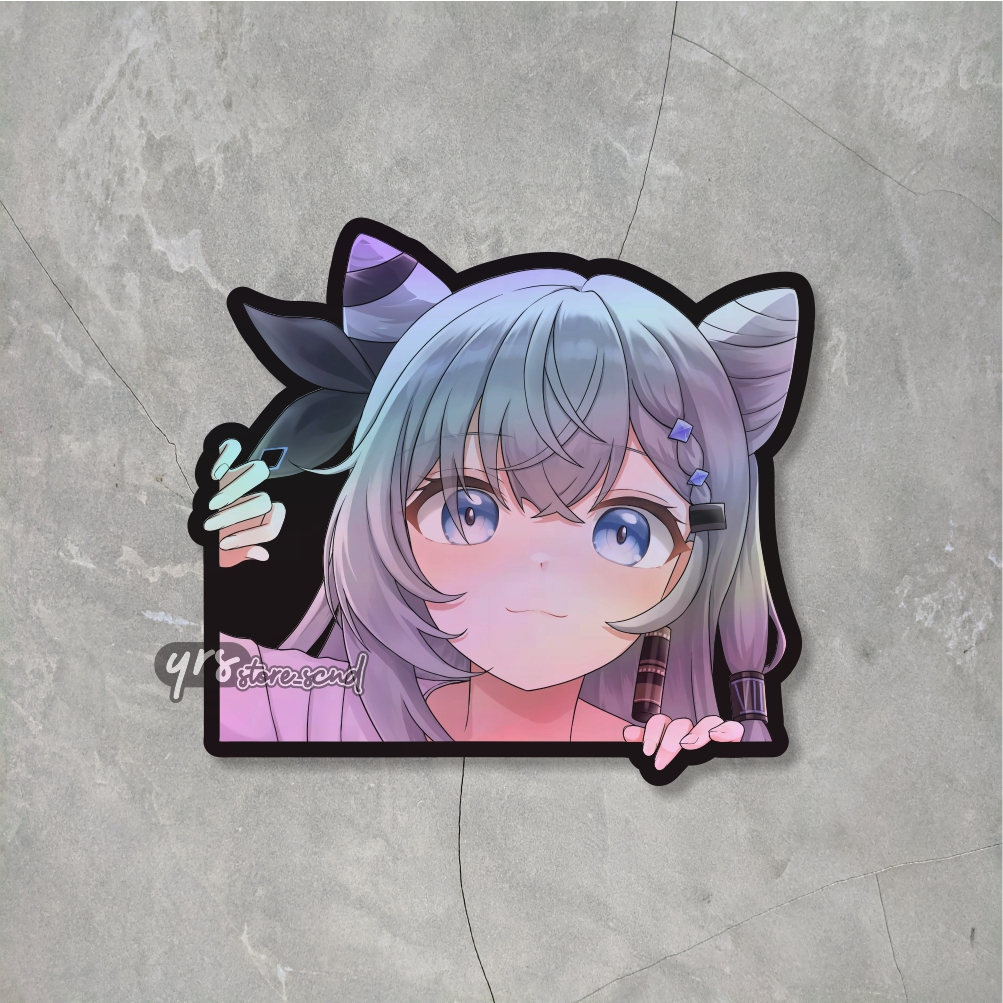 Jual Sticker Anime Vtuber Hologram Vestia Zeta Sticker waterproof Max ...