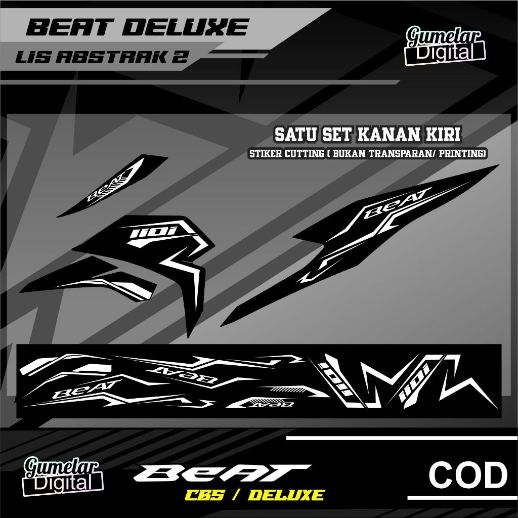 Jual CUTTING STIKER SIMPEL HONDA BEAT DELUXE BEAT STREET CUTTING STIKER ...