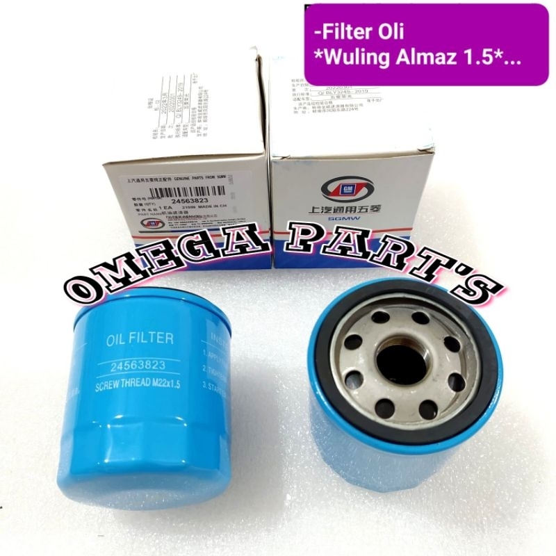 Jual FILTER OLI OIL FILTER WULING ALMAZ 1.5L/CORTEZ TURBO 1.5L | Shopee ...