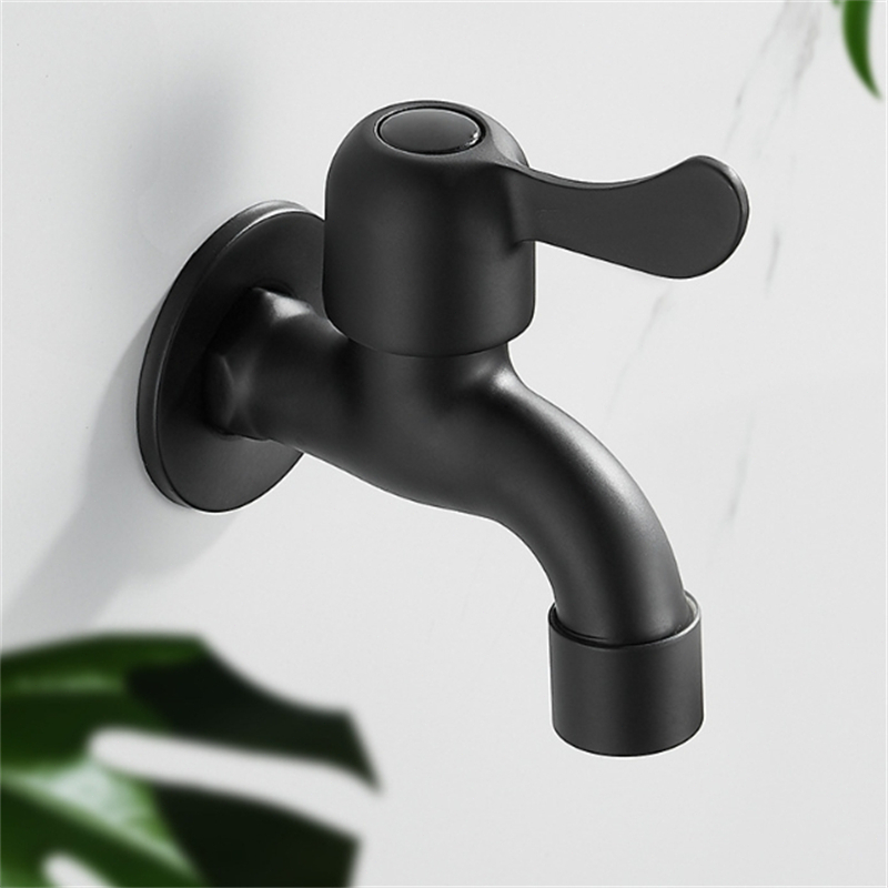 Jual Kran air Tembok Hitam SUS304Kran Air Kamar Mandi Kran Tembok ...