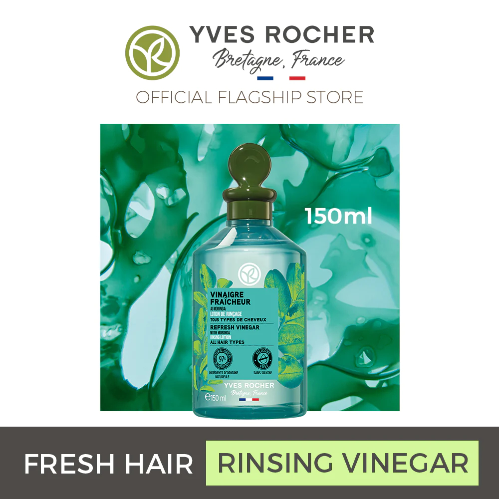 Jual Yves Rocher Refresh Detoxifying Rinsing Vinegar 150 ml | Cuka ...