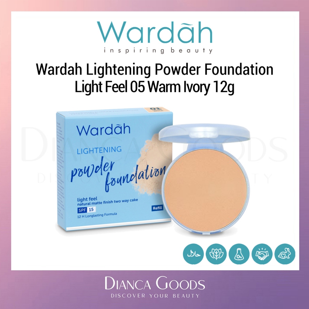 Jual WARDAH [REFILL] Lightening Powder Foundation Light Feel Series ...