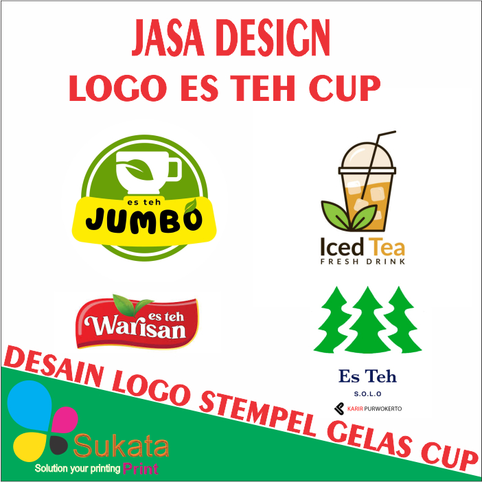 Jual Jasa Desain Logo Gelas Plastik Cup Edit Logo Gelas Plastik Cup ...