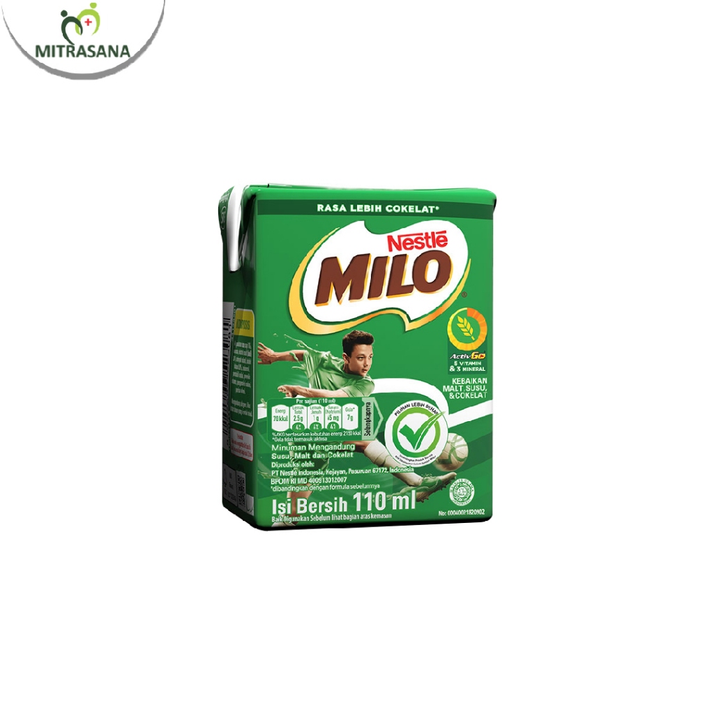 Jual Milo Activ Go UHT 110ml - minuman energi lezat yang terbuat dari coklat | Shopee Indonesia