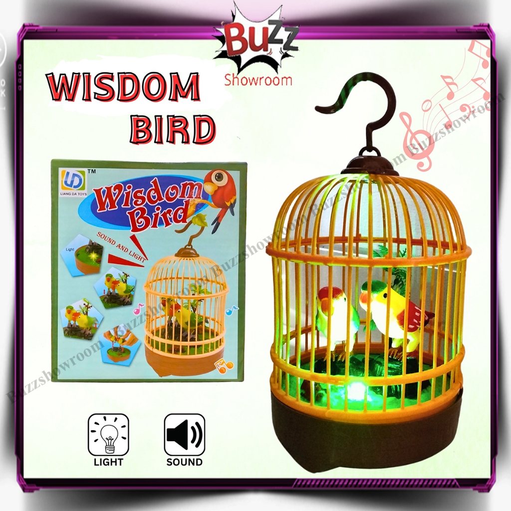 Jual Bird Cage WISDOM BIRD Mainan Burung Dalam Sangkar Berkicau Nyala ...