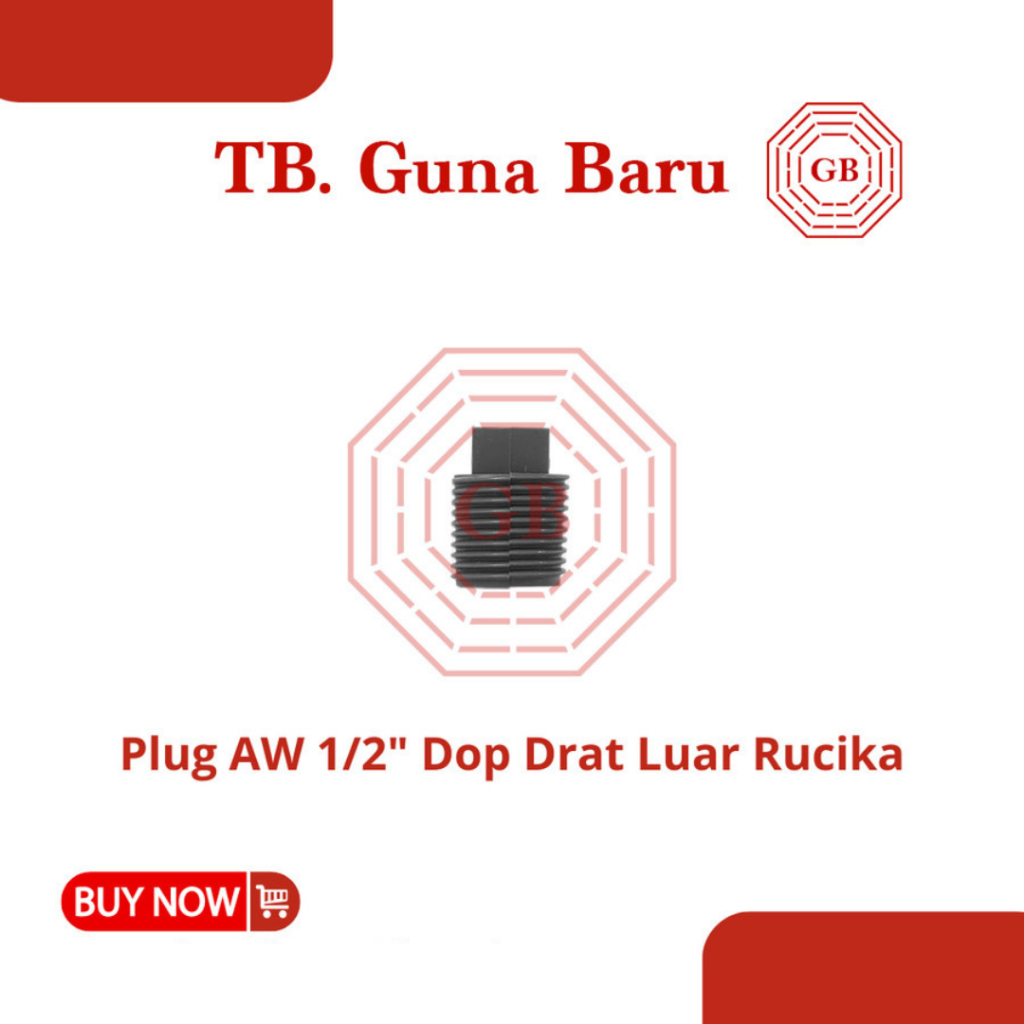 Jual Plug AW 1/2" Pluk PVC Plu Dop Drat Luar 1/2 Inch RUCIKA | Shopee ...