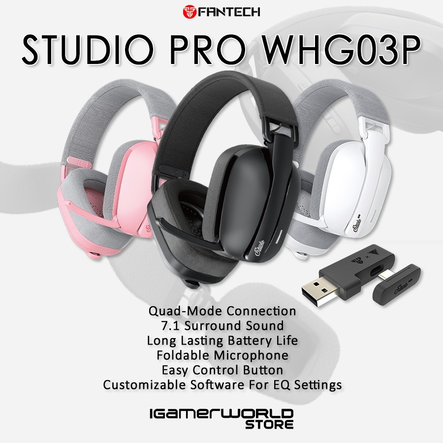 Jual Fantech WHG03P Studio Pro Wireless Bluetooth Gaming Headset ...