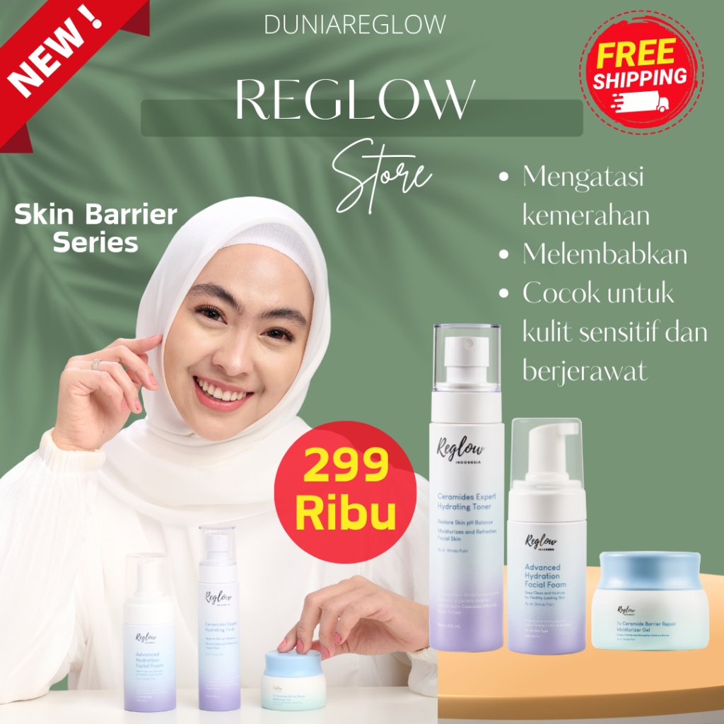 Jual REGLOW SKIN BARRIER SERIES DR SINDY Paket Skincare Skinbarrier dr ...