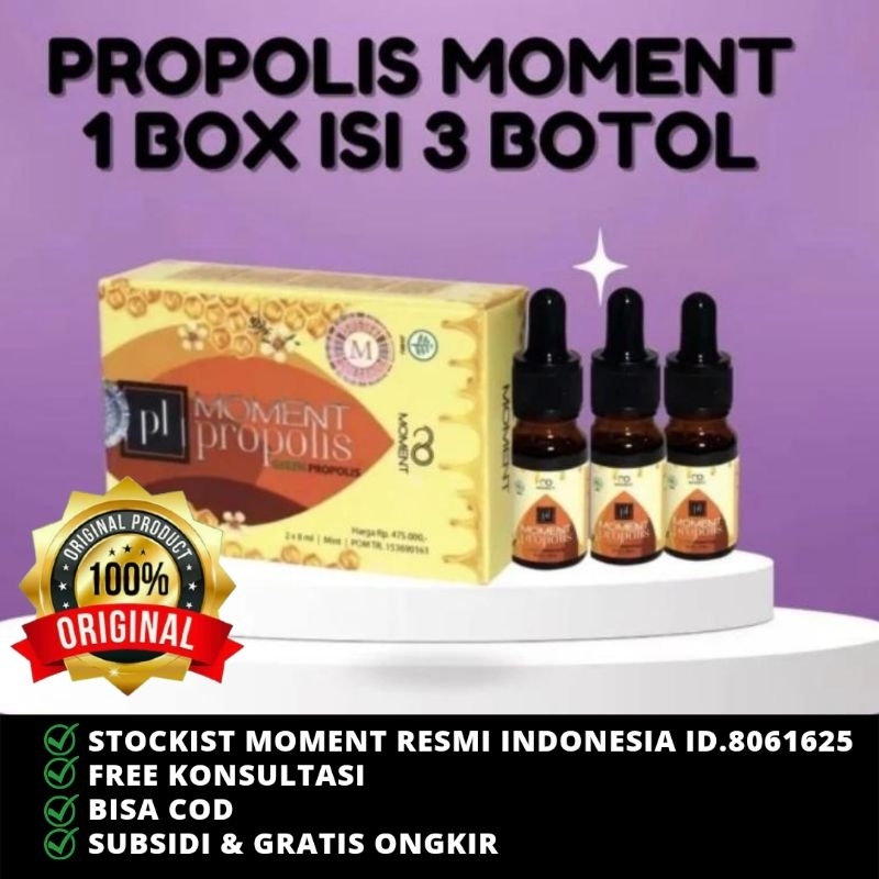 Jual [dijamin asli ori] PROPOLIS MOMENT 1 Box, Brazillian Propolis ...