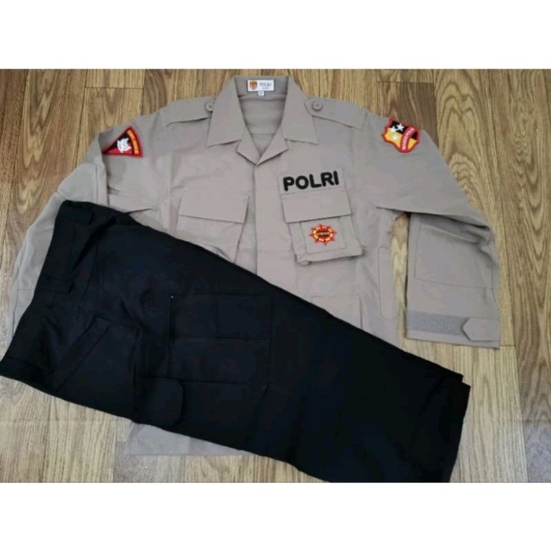 Jual Seragam PDL Coklat Tactical Jatah Brimob Terbaru 2023/2024 Bahan ...