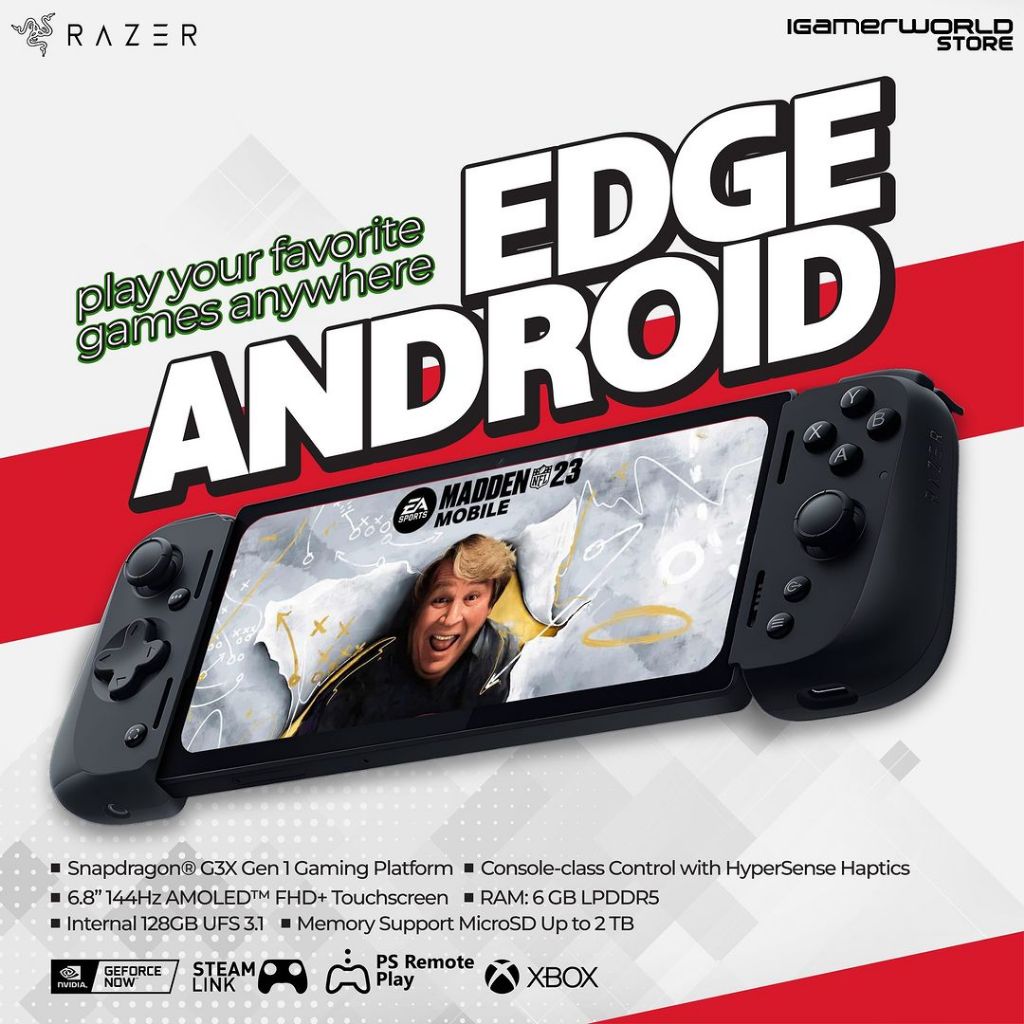 Jual Razer Edge Android Gaming Device Handheld 144 Hz 6 GB LPDDR5 ...