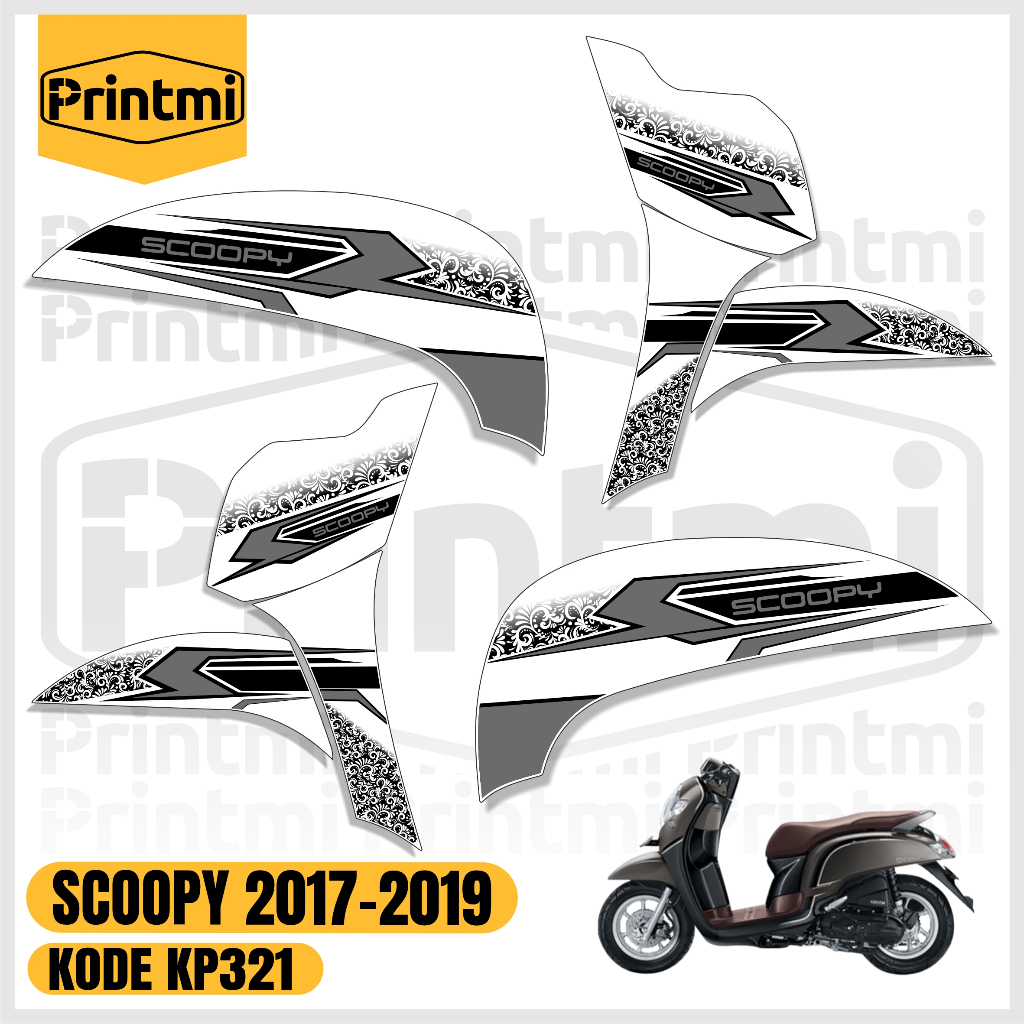 Jual Stiker Striping Scoopy ESP 2017 2018 2019 Motor Variasi Simple Printmi KP321 | Shopee Indonesia