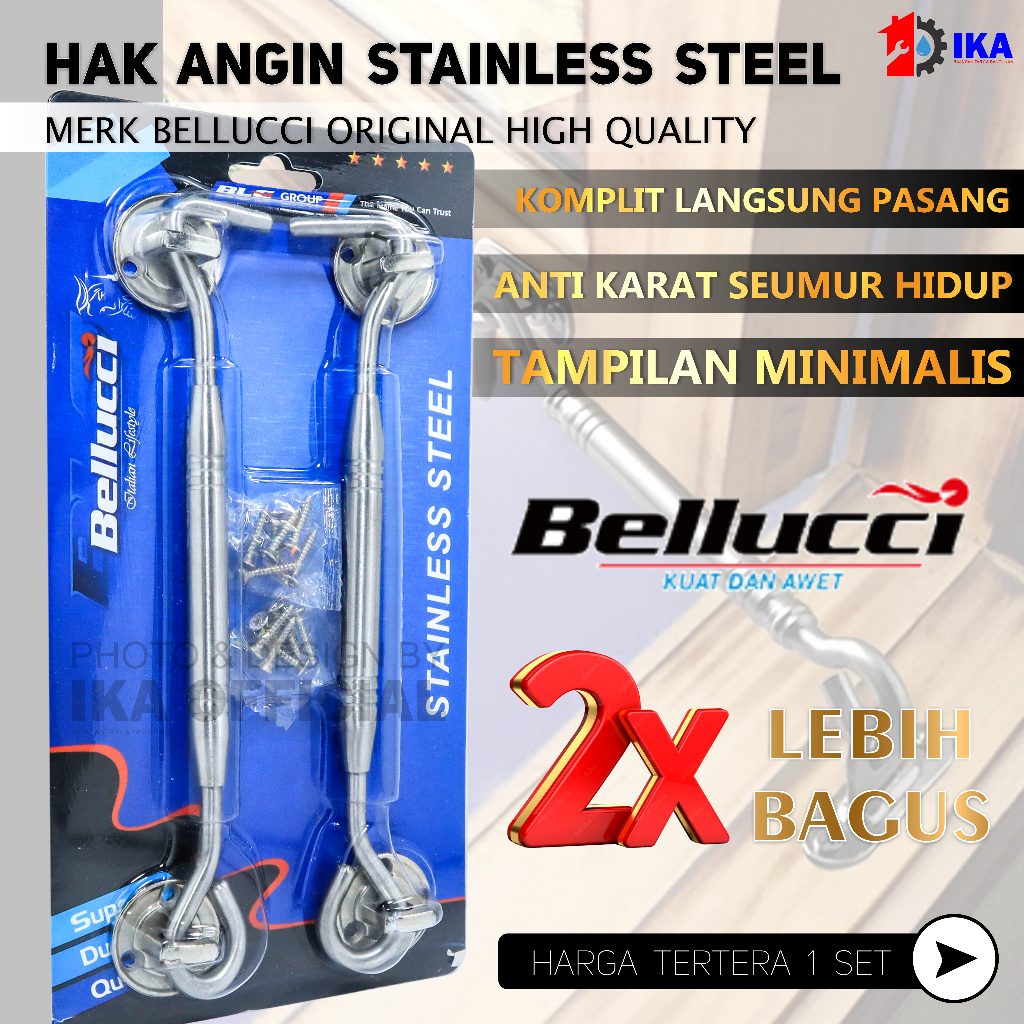 Jual Hak Angin Bellucci / Window hook / Kait jendela / HA BLC 304-8 Hak ...
