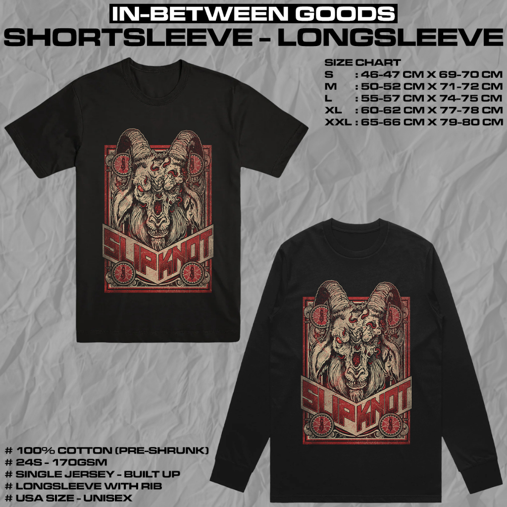Jual SLIPKNOT - FURIOUS GOAT | T-SHIRT | LONGSLEEVE | BAND MERCH ...