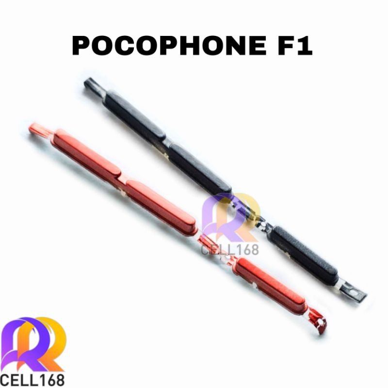 Jual TOMBOL VOLUME ON OFF POCOPHONE F1 KEYPAD LUAR PERNIK RUBBER ...
