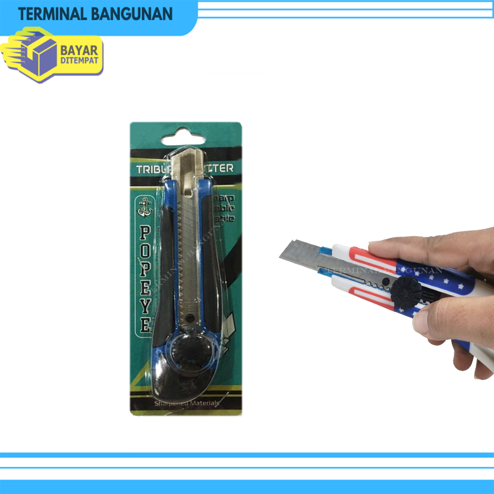 Jual ID PISAU CUTTER BESAR POPEYE PISAU CUTTER | Shopee Indonesia