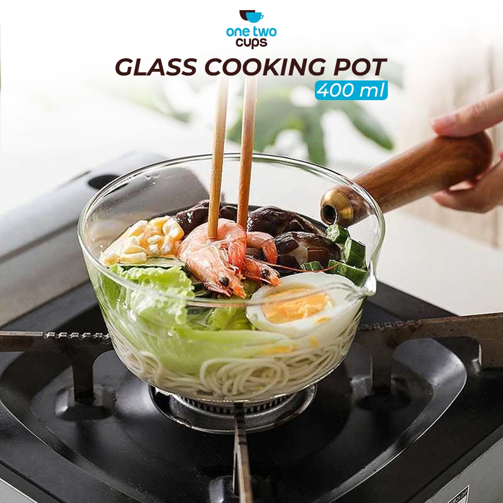 Jual One Two Cups Panci Kaca Glass Cooking Pot Borosilicate Tahan Panas ...