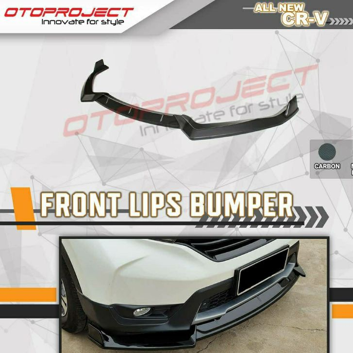 Jual Front Lips Bumper All New CRV Turbo Carbon Lips Bumper Depan ...