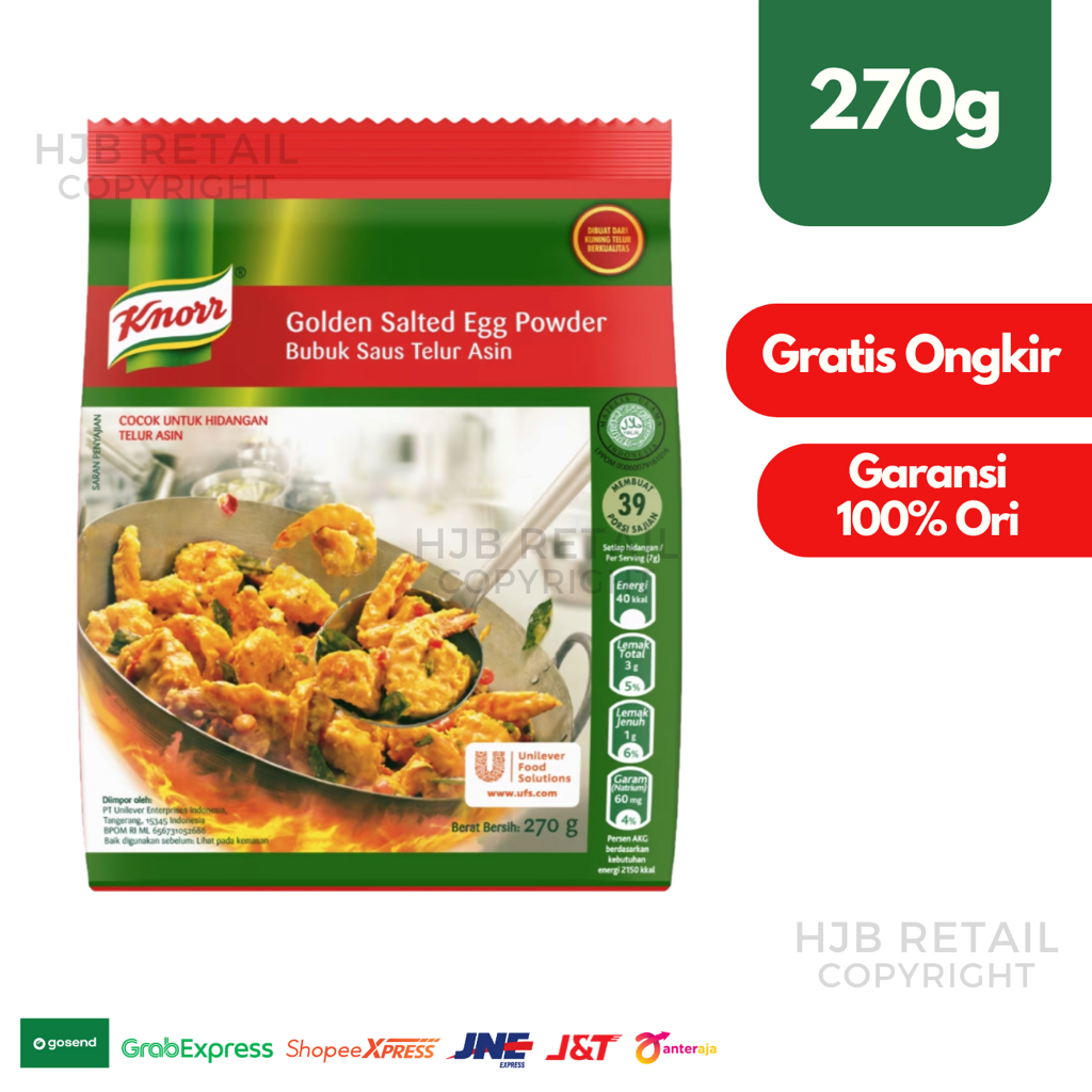 Jual Knorr Golden Salted Egg Powder 270g ( Knorr Salted Egg / Bubuk ...