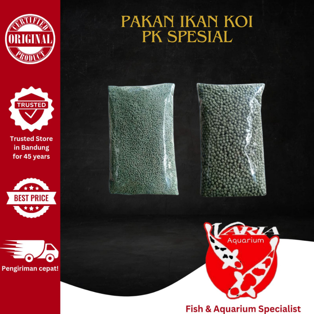 Jual Pakan Ikan Koi PK Spesial 1kg - Pelet Ikan Koi 1kg PK Spesial ...