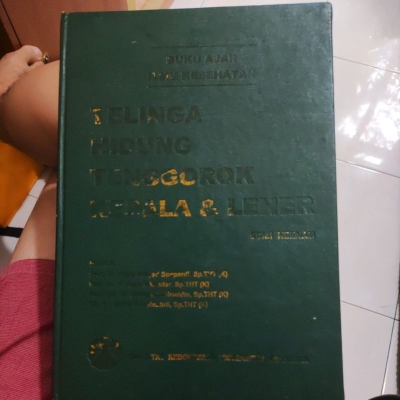 Jual Buku Kedokteran, Buku Ajar Ilmu Kesehatan Telinga Hidung Tenggorok ... Jual Buku Kedokteran, Buku Ajar Ilmu Kesehatan Telinga Hidung Tenggorok ...