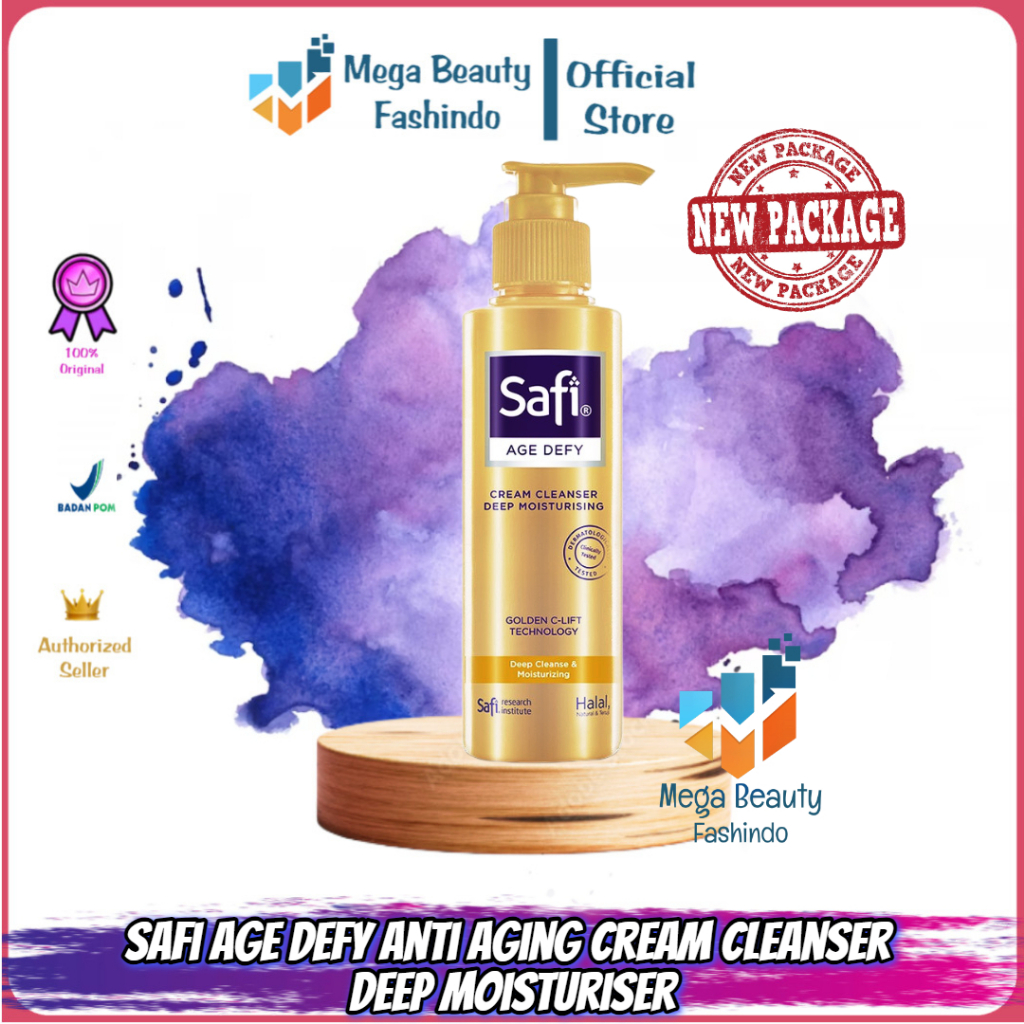 Jual Safi Age Defy Anti Aging Cream Cleanser Deep Moisturiser 150ml ...