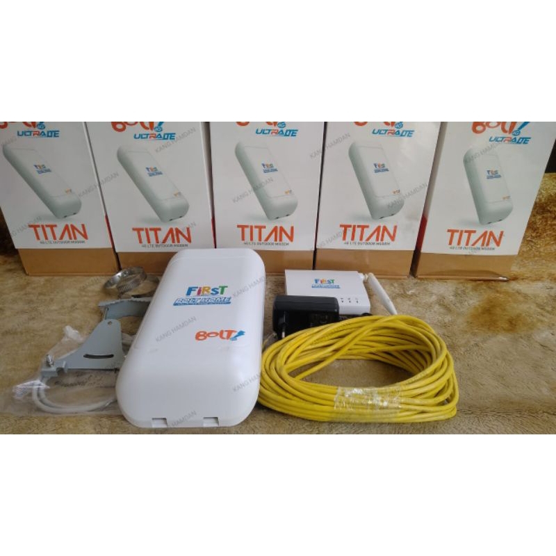 Jual MODEM WIFI BOLT TITAN UNLOCK 4G + KABEL 15mtr | Shopee Indonesia