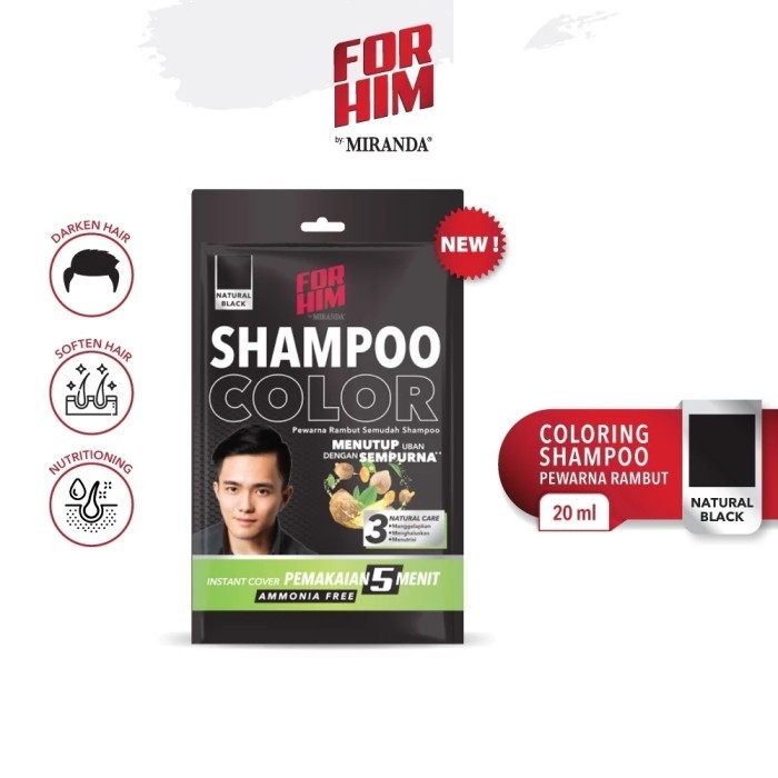 Jual MIRANDA For Him Shampoo Color (20ml) | Shopee Indonesia