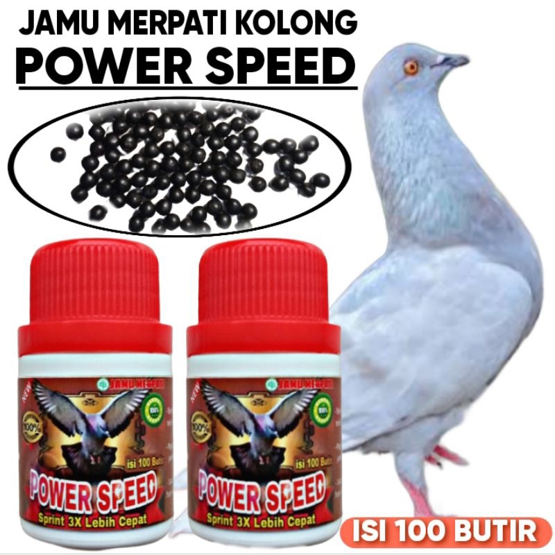 Jual POWER SPEED JAMU MERPATI KOLONG & BALAP ISI 100 BUTIR pil sarang ...