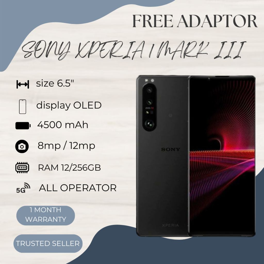 Jual SONY XPERIA 1 MARK III - INTERNAL 256GB / SPEK GANAS - MULUS LIKE ...
