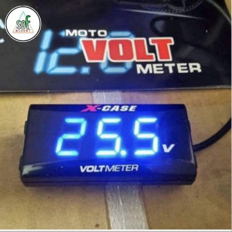Jual Volt Meter Motor Voltmeter Aki Waterproof Universal | Shopee Indonesia