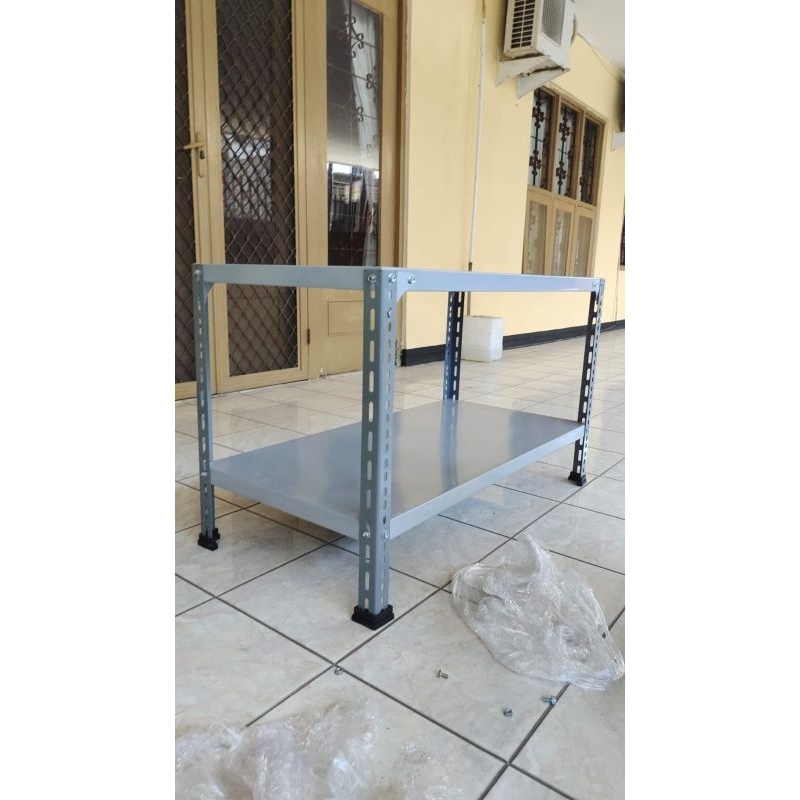 Jual rak besi meja kompor rak akuarium rak galon P 100 L 40 T 70 susun ...