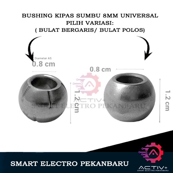 Jual ORIGINAL BOSHING KIPAS BULAT 8MM (PILIH VARIASI: POLOS / BERGARIS ...