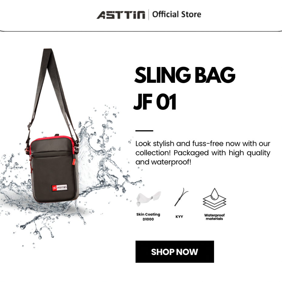 Jual RECOMMENDED ASTTIN - Sling Bag (JF 02) - Tas Slempang Waterproof ...