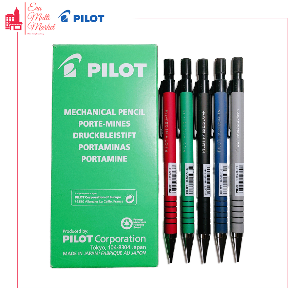 Jual Mechanical Pensil H-165-SL-GY 1 pcs Pilot ukuran 0.5 | Shopee ...
